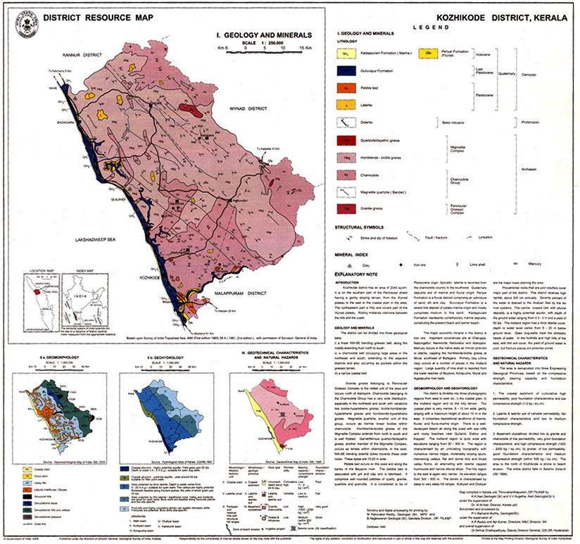 District Resource Map of Kerala